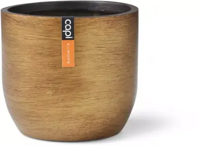 Capi lux retro bol bloempot 18x16 cm goud kopen? - tuincentrum Osdorp :)